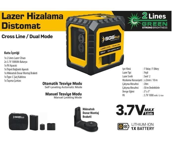 SGS 5427 LAZER HİZALAMA ÇİZGİ DİSTOMAT | Makinadevi